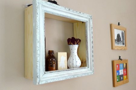 DIY: Shelves of old Picture Frames - BeautyHarmonyLife