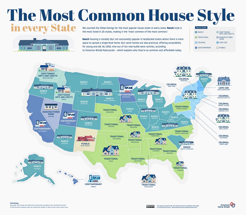 The most expensive house style in every US state - BeautyHarmonyLife