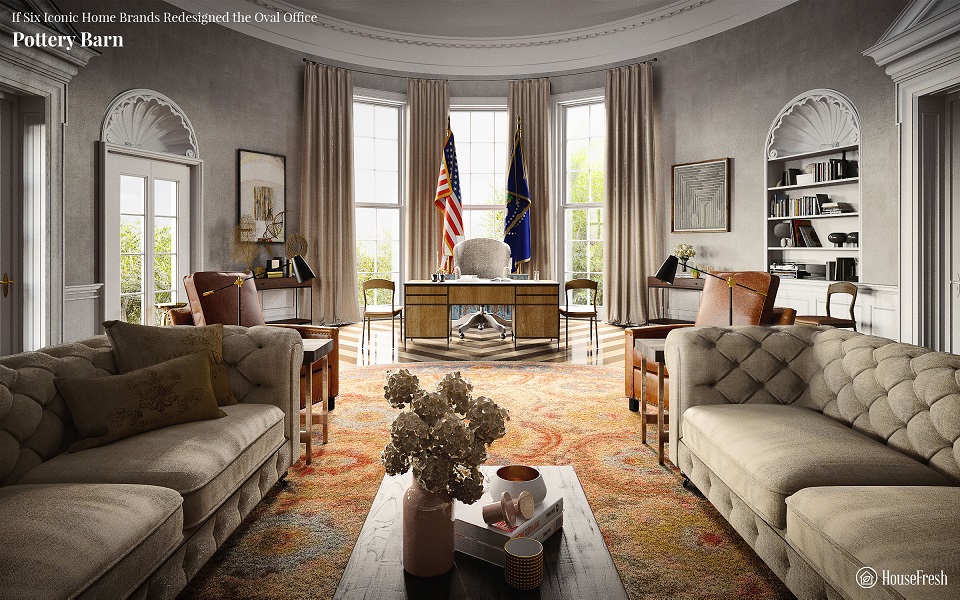 What would the Oval Office look like if it was redesigned by 6 of the ...