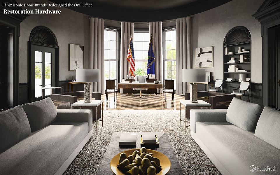 What would the Oval Office look like if it was redesigned by 6 of the ...
